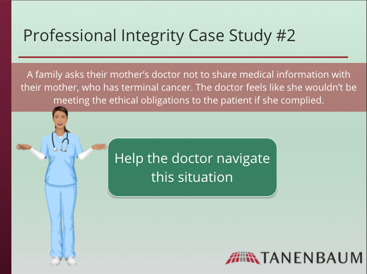 Conscience Objections - Tanenbaum