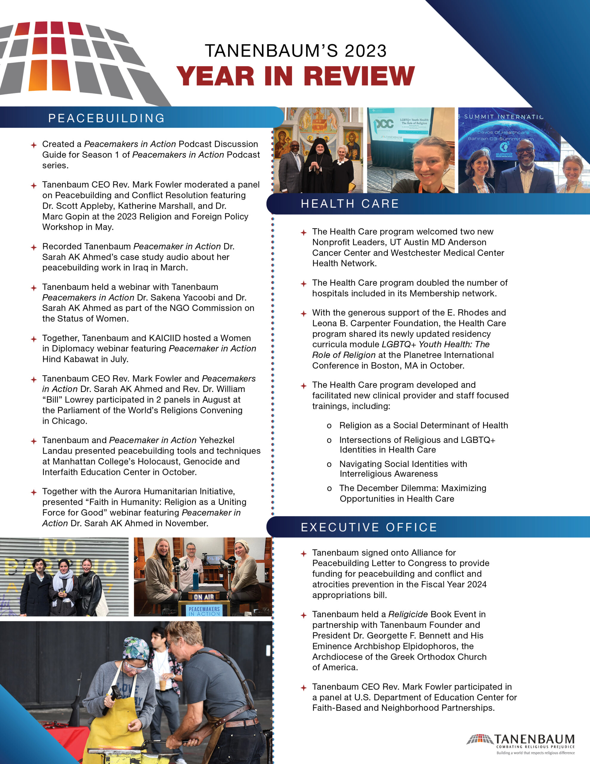 Tanenbaum's 2023 Year in Review - Tanenbaum